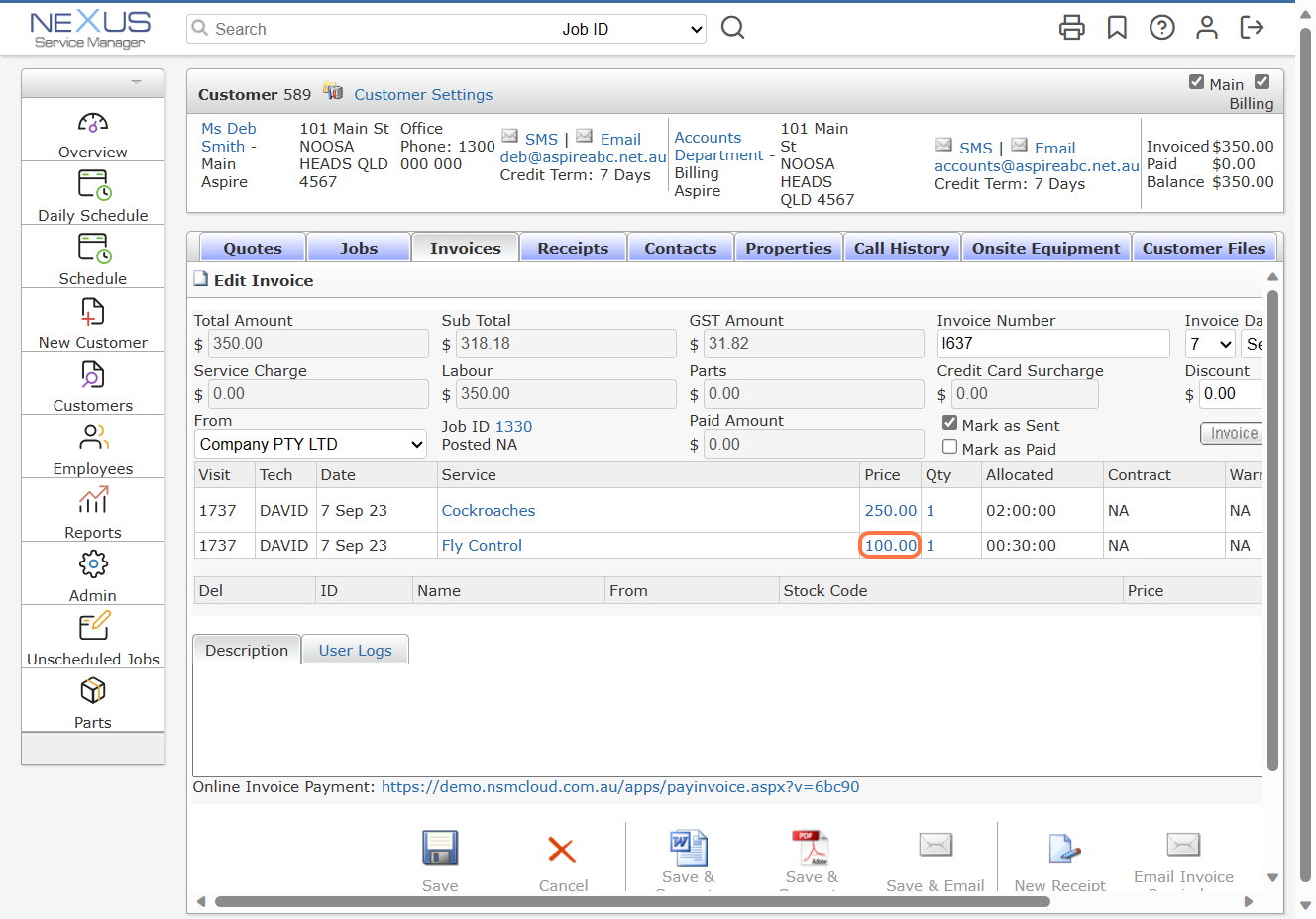 How to edit an existing invoice - Help Documentation
