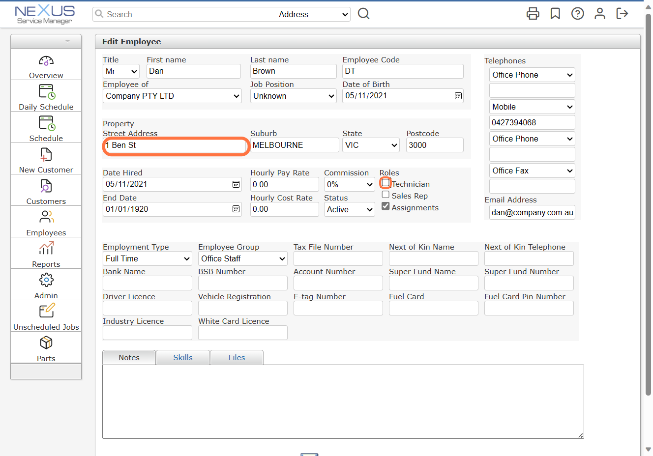How to update an employee details - Help Documentation
